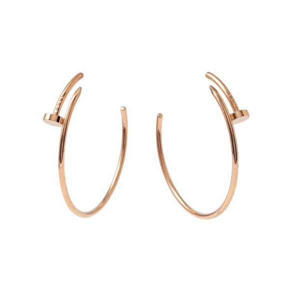 Cartier | Jewelry | Cartier Just Ankle K8pg Pink Gold Earrings | Poshmark